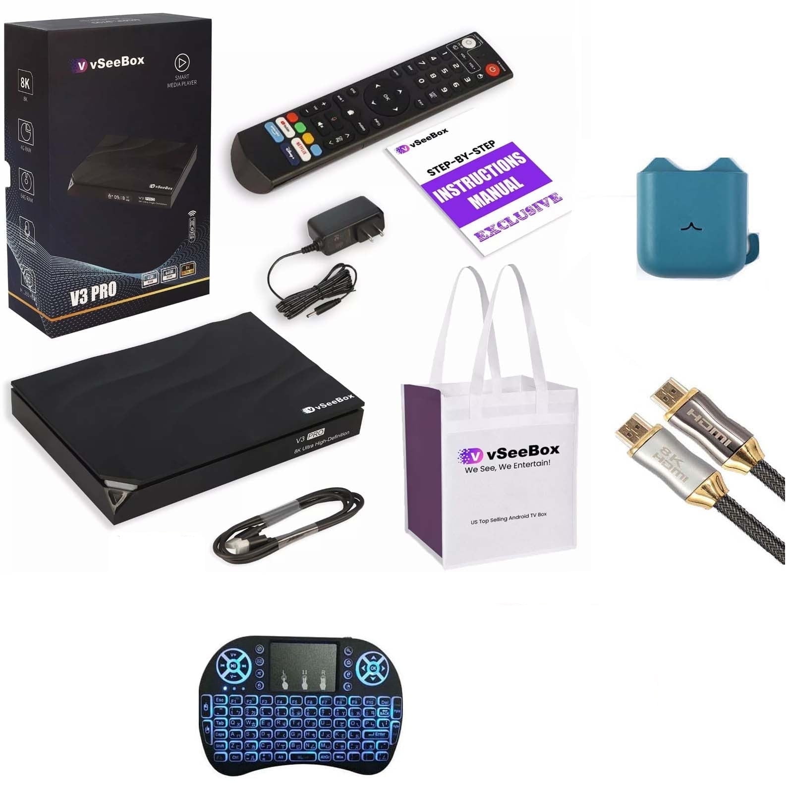 vSeeBox V3 Pro 2025 Newest Version Retail Packaging Australia | Ubuy