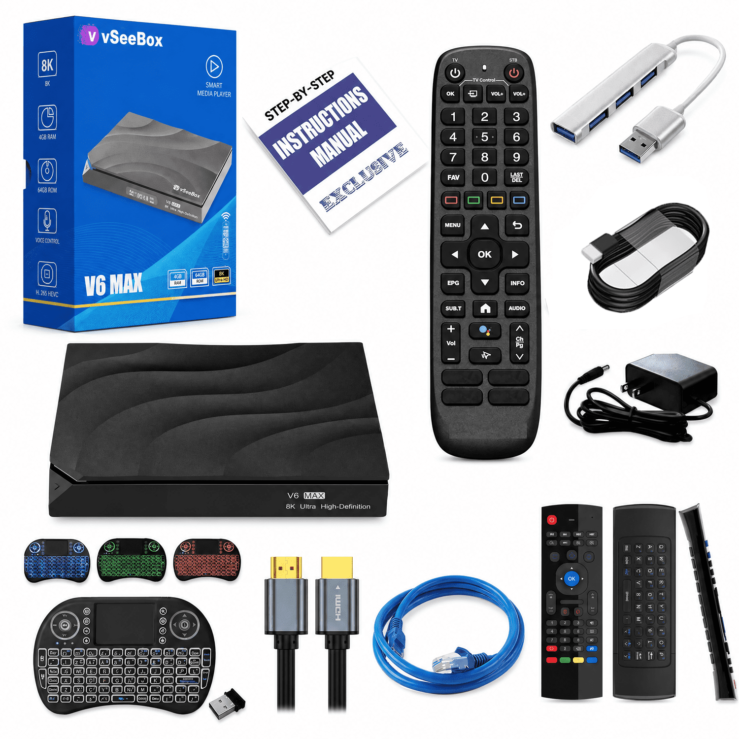 vSeeBox V6 Max 2026 Upgraded Version 8K HDR Android 14 TV Box - Walmart.com