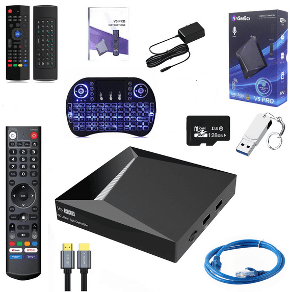 vSeebox 2026 V5 Pro New Version Android 12 TV box technology,with Voice ...