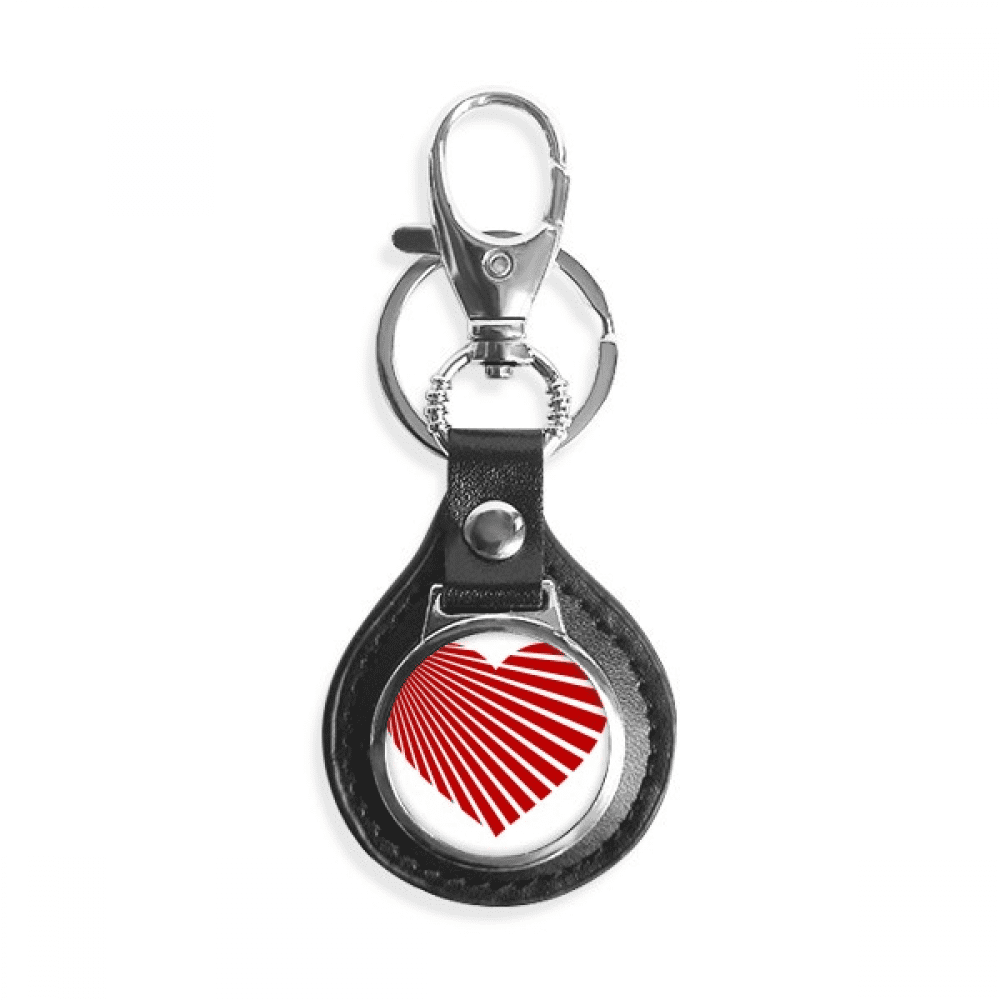 valentine's day red heart shaped key link chain keyholder finder hook ...