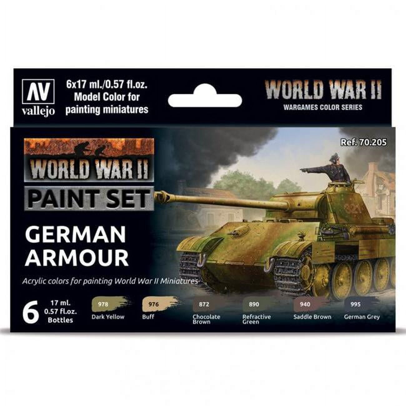 Model Paint Vallejo Wargames Paint Set - 16 Colors For Miniatures ...