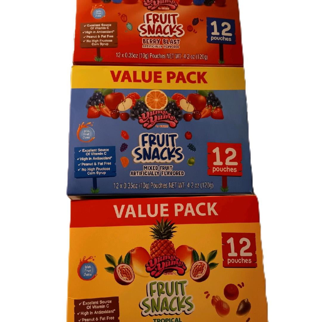 value pack Fruit Snacks Tropical Artificially flavored passion fruit ...