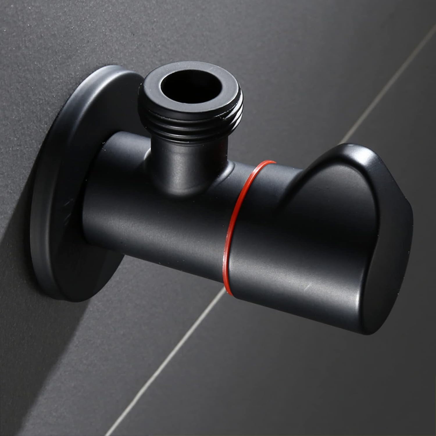 valve black G1/2"Shut Off Valve Valve brass wall-mounted balcony ...