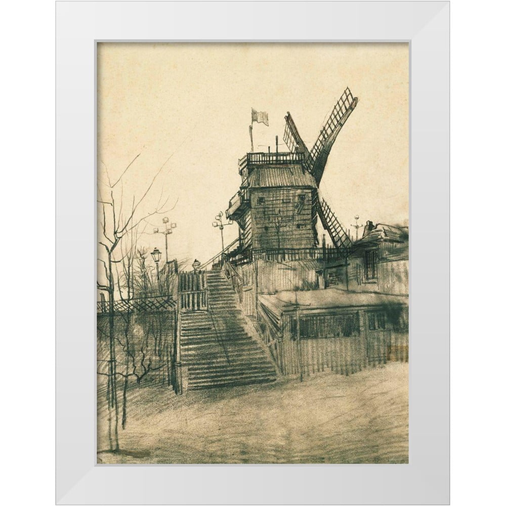 van Gogh, Vincent 11x14 White Modern Wood Framed Museum Art Print ...