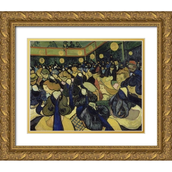 van Gogh, Vincent 14x12 Gold Ornate Wood Framed with Double Matting ...