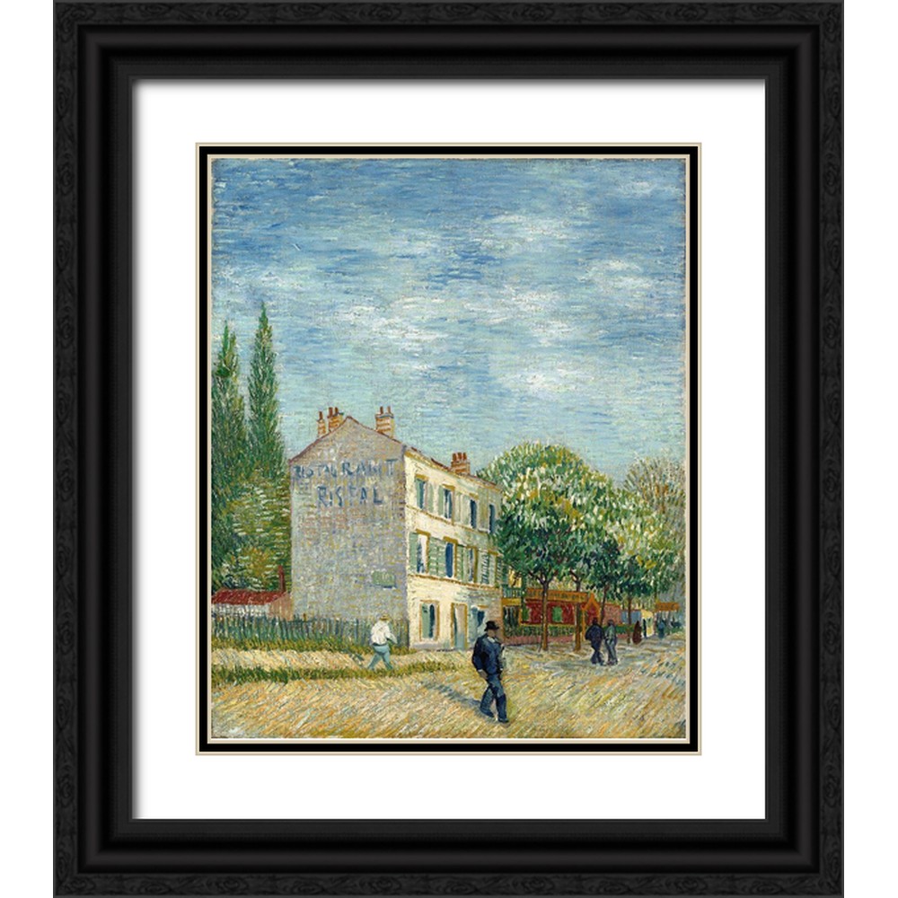 van Gogh, Vincent 15x17 Black Ornate Wood Framed with Double Matting ...