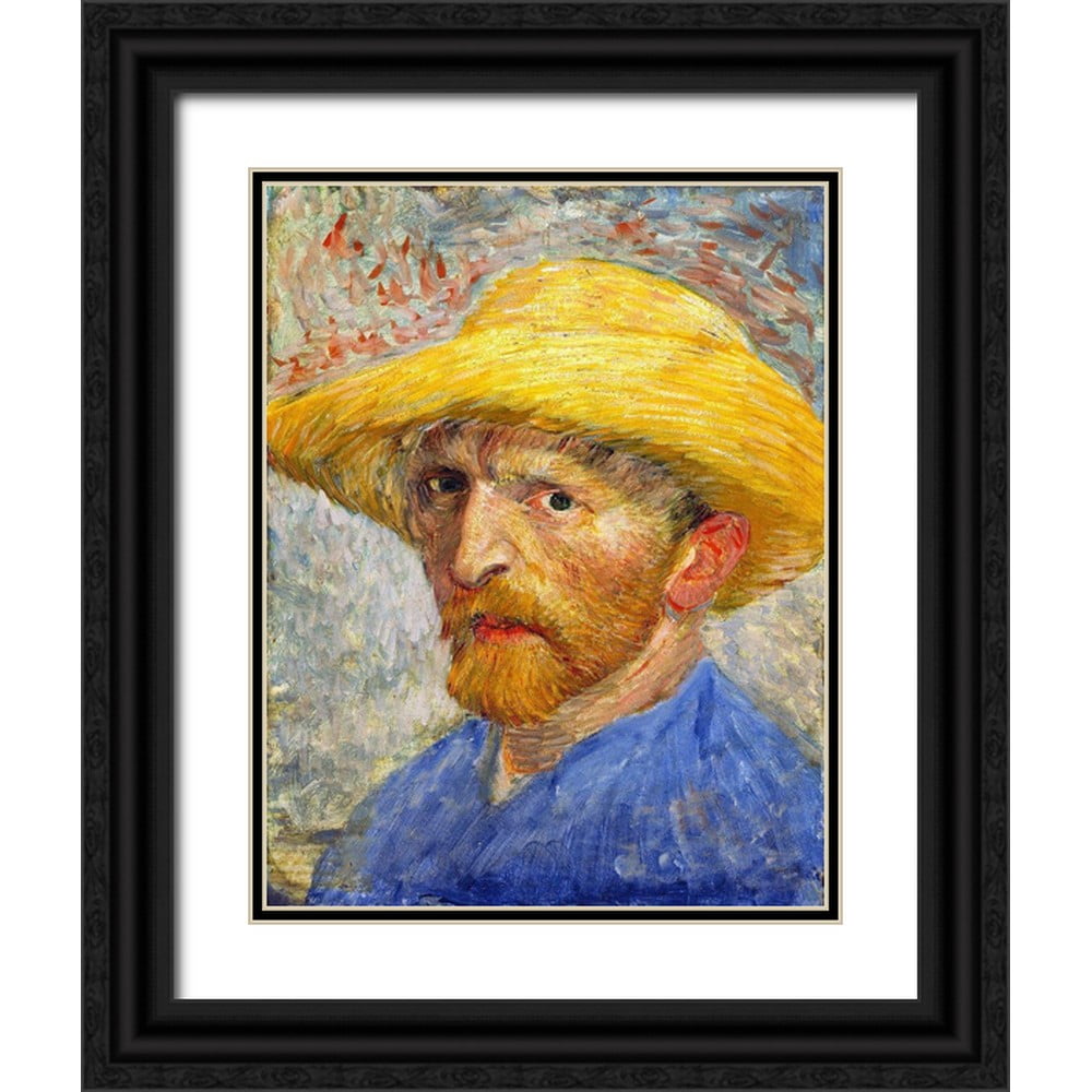 Van Gogh Vincent 15x18 Black Ornate Wood Framed With Double Matting