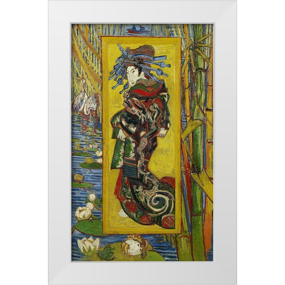 van Gogh, Vincent 16x24 White Modern Wood Framed Museum Art Print ...