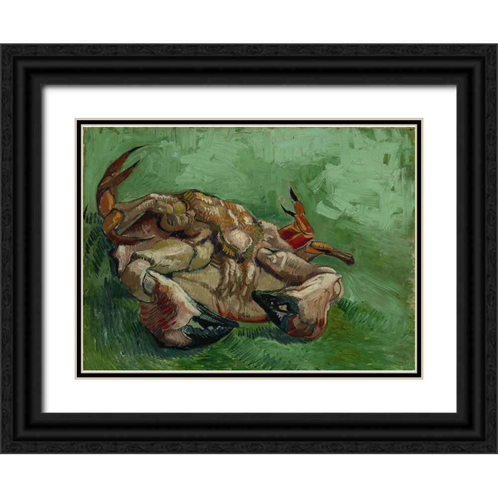 van Gogh, Vincent 18x14 Black Ornate Wood Framed with Double Matting ...