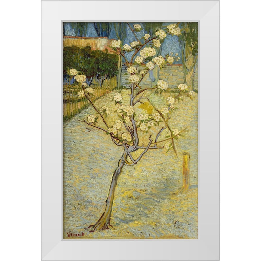 van Gogh, Vincent 21x32 White Modern Wood Framed Museum Art Print ...