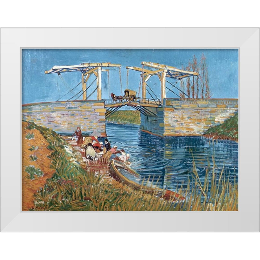 van Gogh, Vincent 24x19 White Modern Wood Framed Museum Art Print ...