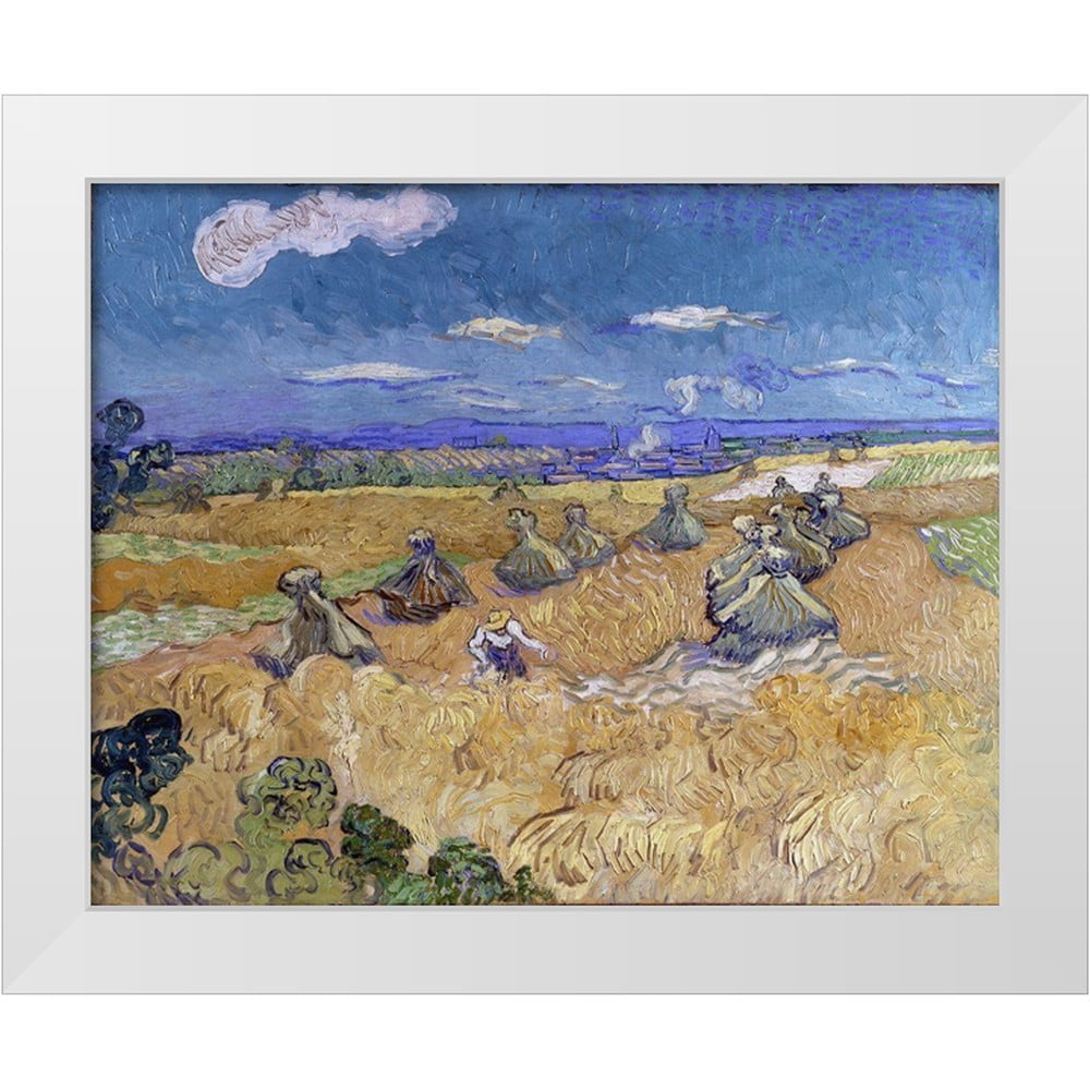van Gogh, Vincent 24x20 White Modern Wood Framed Museum Art Print ...