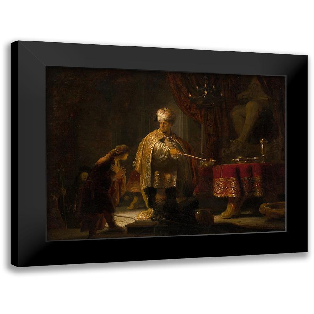 van Rijn, Rembrandt Harmensz 24x19 Black Modern Framed Museum Art Print ...