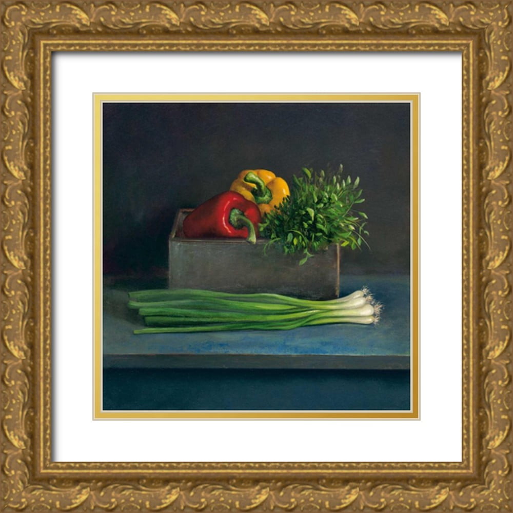 van Riswick, Jos 15x15 Gold Ornate Wood Framed with Double Matting ...