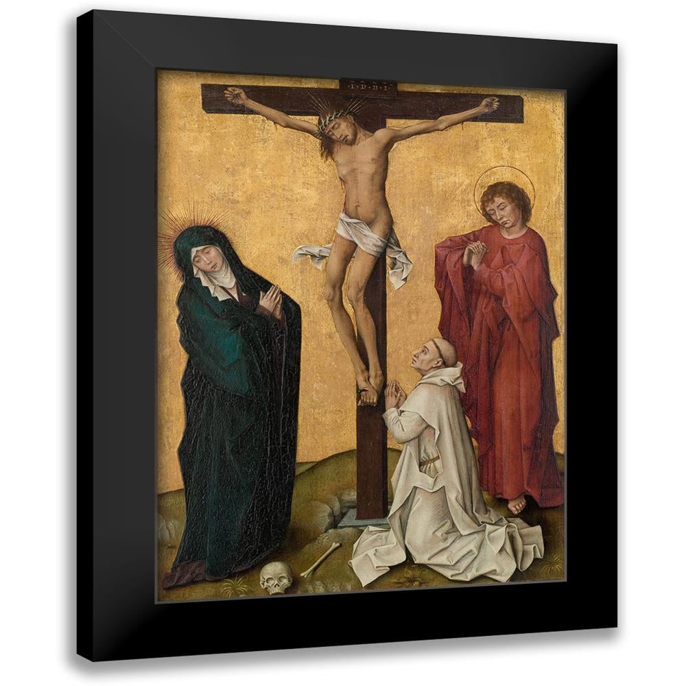 van der Weyden, Roger 14x18 Black Modern Framed Museum Art Print Titled - The Crucifixion with a ...