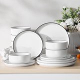 vancasso 18 Pieces Dinnerware Sets, Plates and Bowls Set for 4 ...