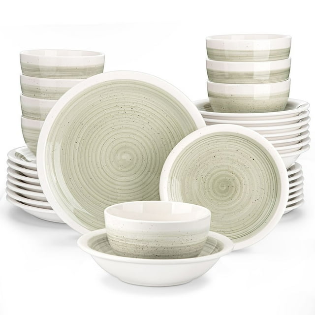 vancasso, Series ORI, 32-Piece Dinnerware Set, Stoneware Tableware ...