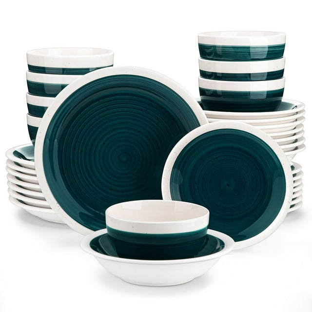 vancasso, Series ORI, 32-Piece Dinnerware Set, Stoneware Tableware ...