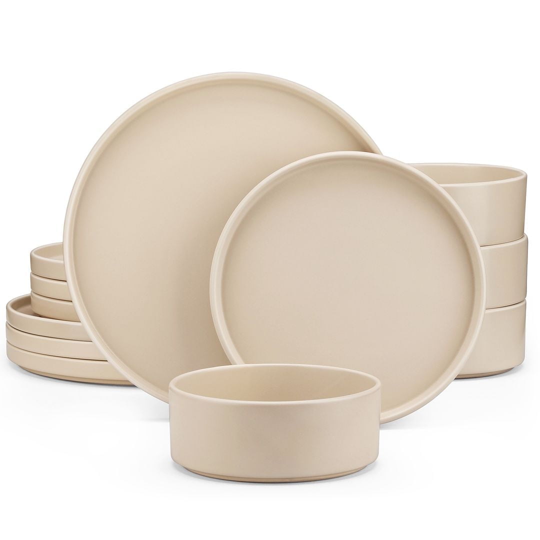 vancasso, Series VENUS, 12-Piece Dinnerware Set, Stoneware Tableware ...