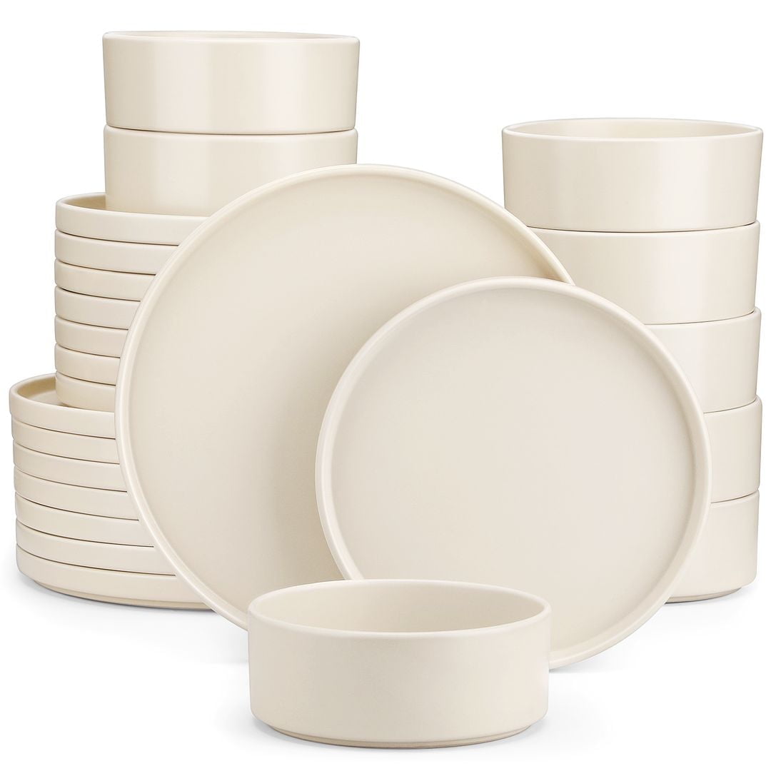 vancasso, Series VENUS, 24-Piece Dinnerware Set, Stoneware Tableware ...