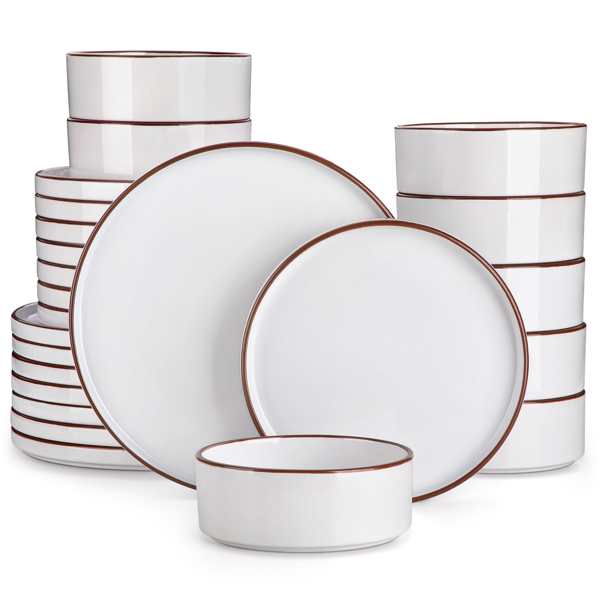 vancasso, Series VENUS, 24-Piece Dinnerware Set, Stoneware Tableware ...