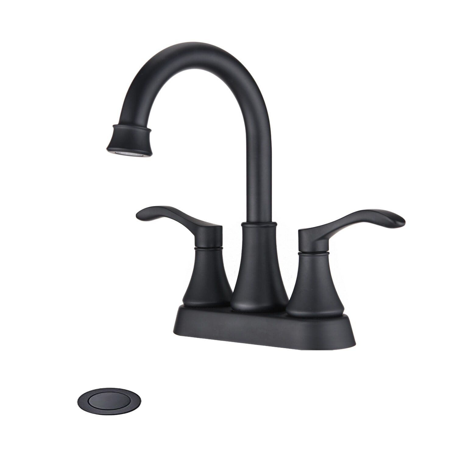 VANITYFAIR Double Handles 4 inche Centerset Bathroom Sink Faucet Matte ...