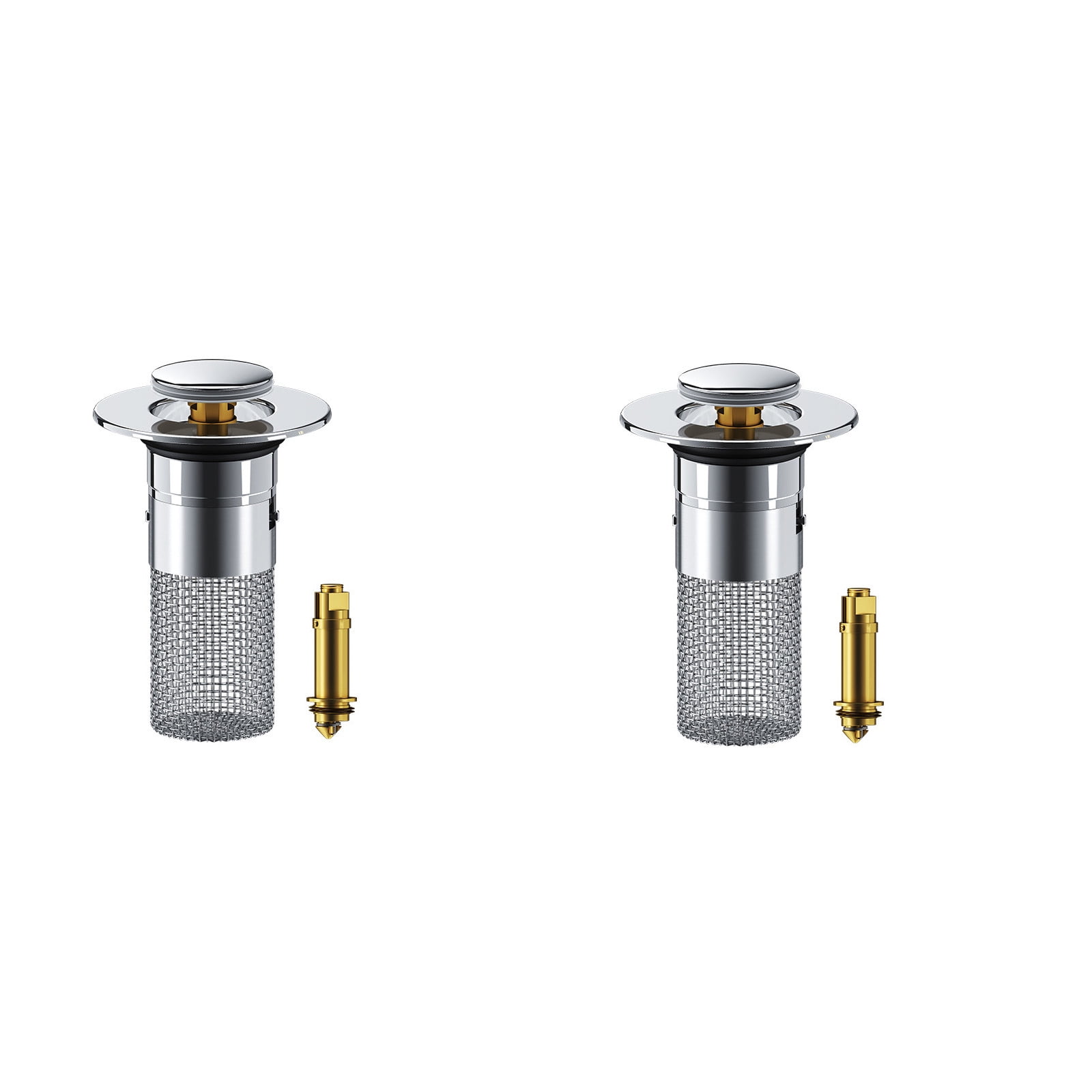 vankin Bathroom Sink Stopper with Removable Hair Catcher, Universal Fit ...