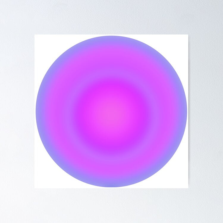 vaporwave aura gradient UNFRAMED Poster, 24x36 - Walmart.com