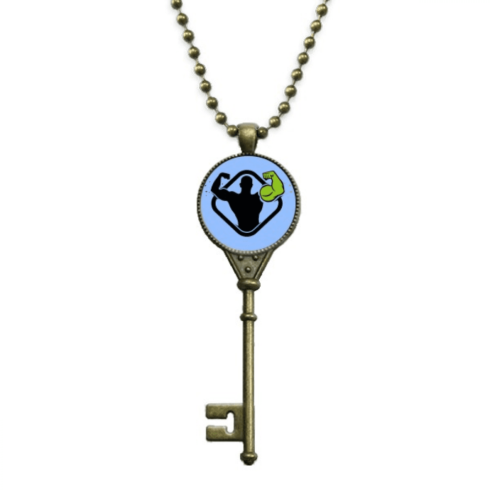 variation enhances strength muscles key necklace pendant tray ...