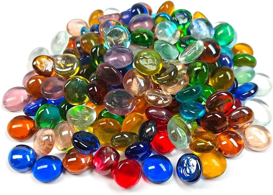 A variety of styles and colors to choose from, flat glass marbles, vase ...