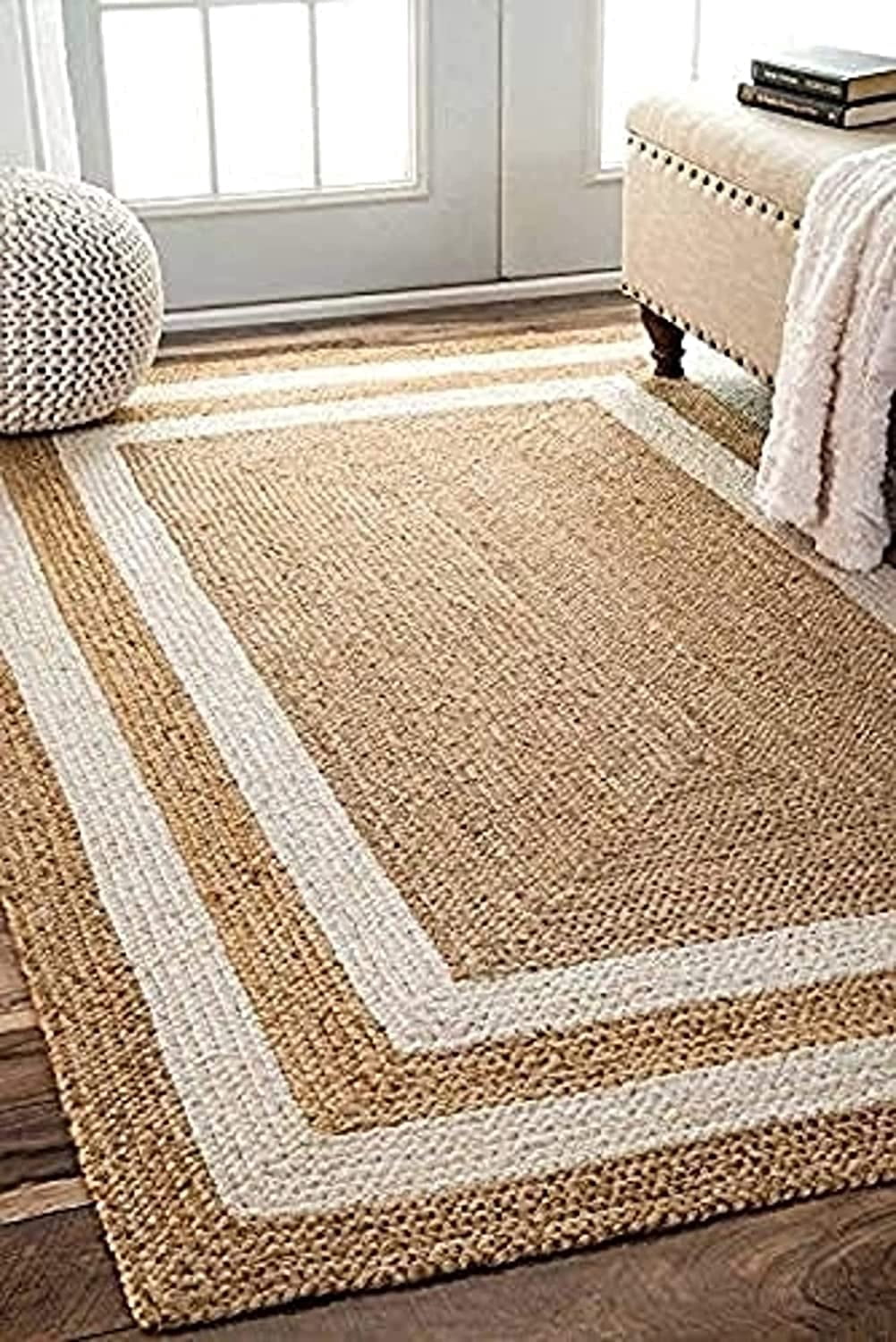 vasac Home Furnishing Natural Fibres Braided Reversible Carpet jute for ...