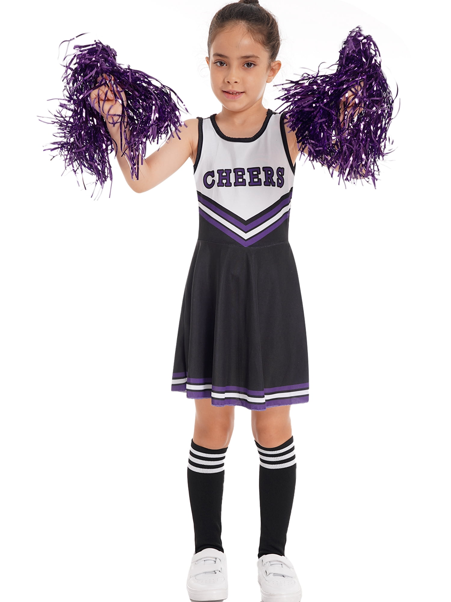 vastwit 3Pcs Children Kids Cheerleading Uniform Dress Schoolgirl Dance ...