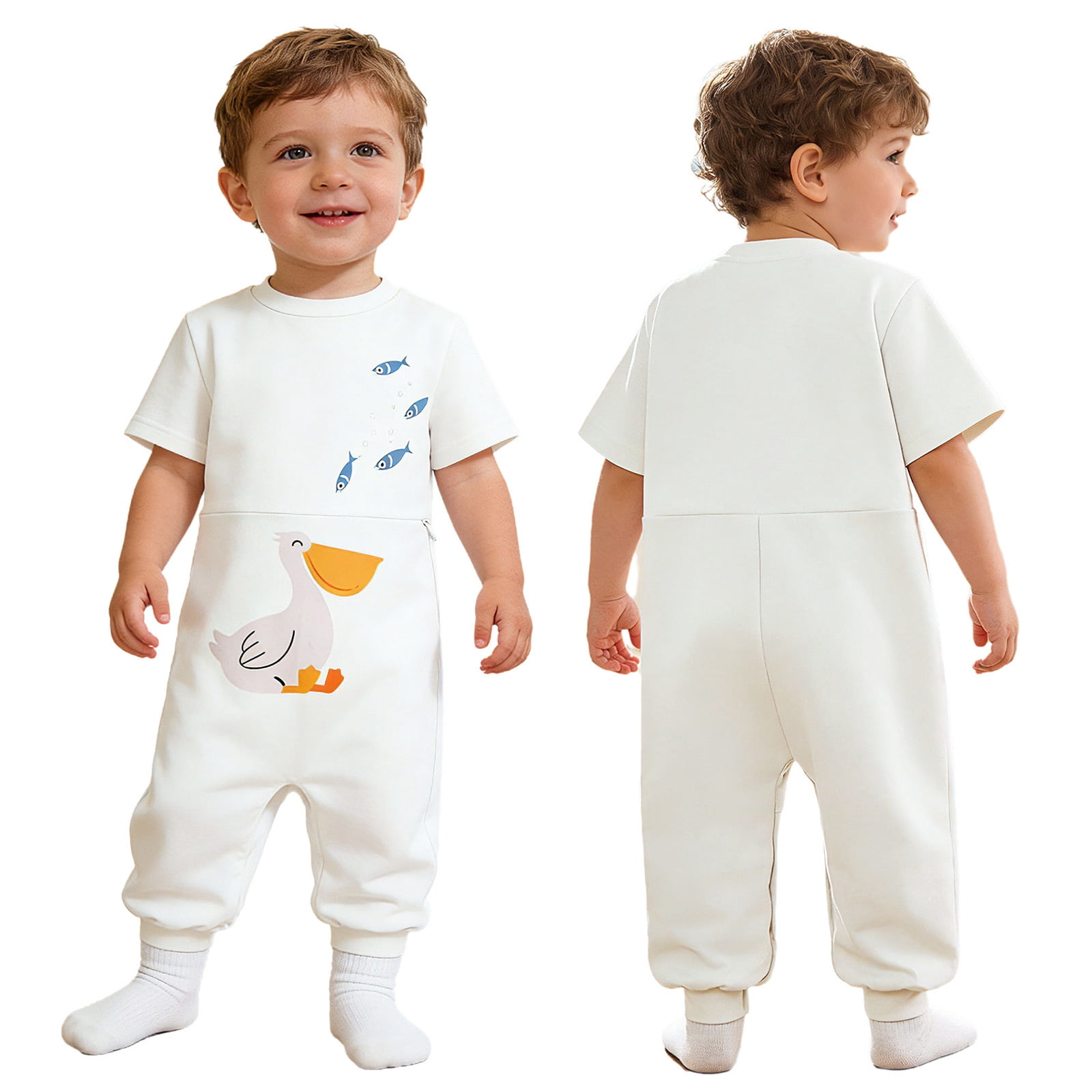 vastwit Adaptive Clothing for Toddlers Baby Rompers Anti-Strip Jumpsuit ...