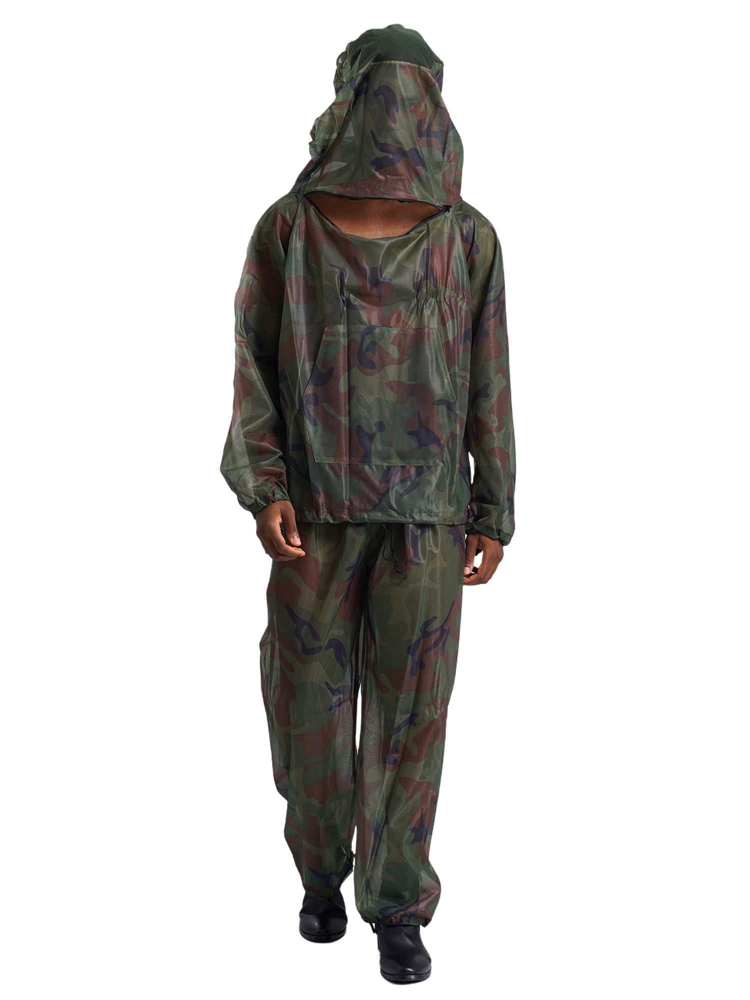 vastwit Adult Mosquito Suits Ultra-fine Mesh Net Bug Pants with Hooded ...