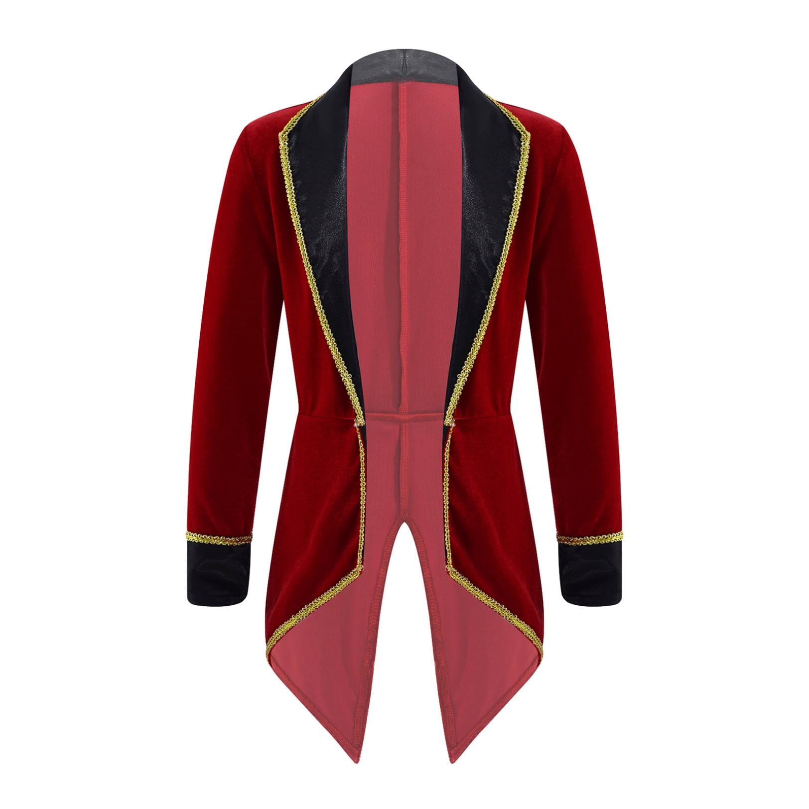 vastwit Boys Girls Ringmaster Costume Long Sleeve Tailcoat Jacket Kids ...