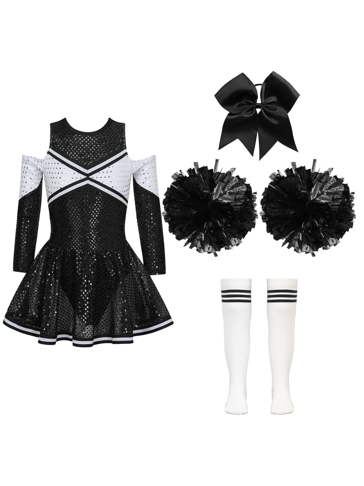 vastwit Children's Cheerleading Dance Sets Kids Girls Cheerleader ...