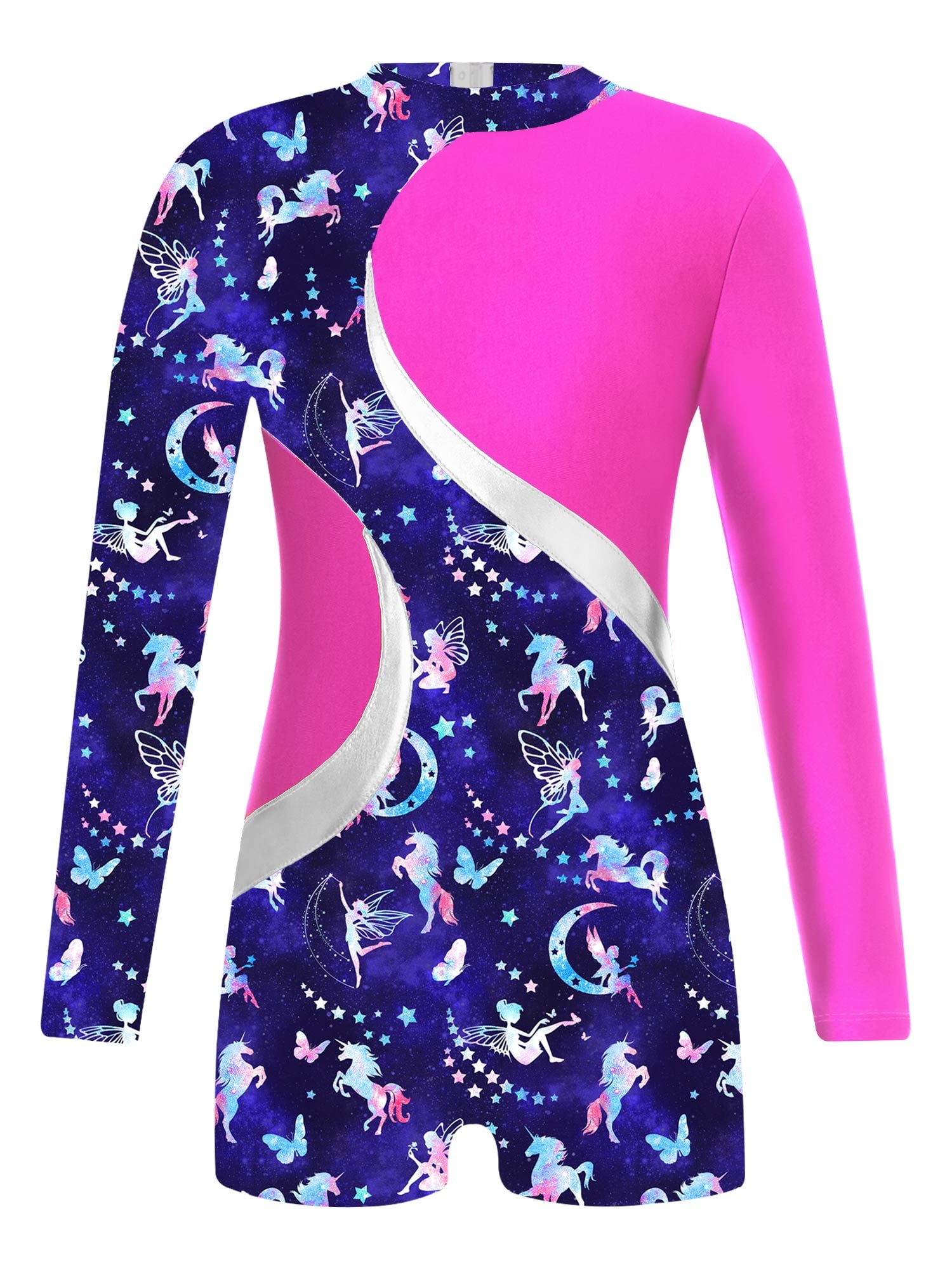 vastwit Girls Gymnastics Leotards Long Sleeve Ballet Dance Unitard ...