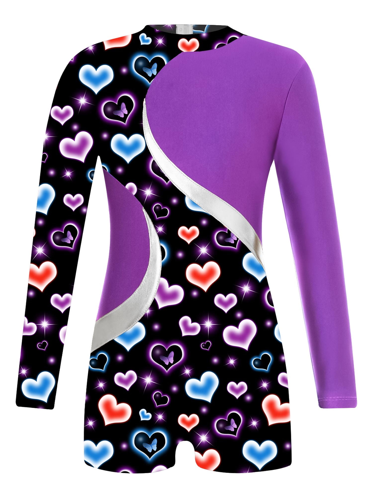 vastwit Girls Gymnastics Leotards Long Sleeve Ballet Dance Unitard ...