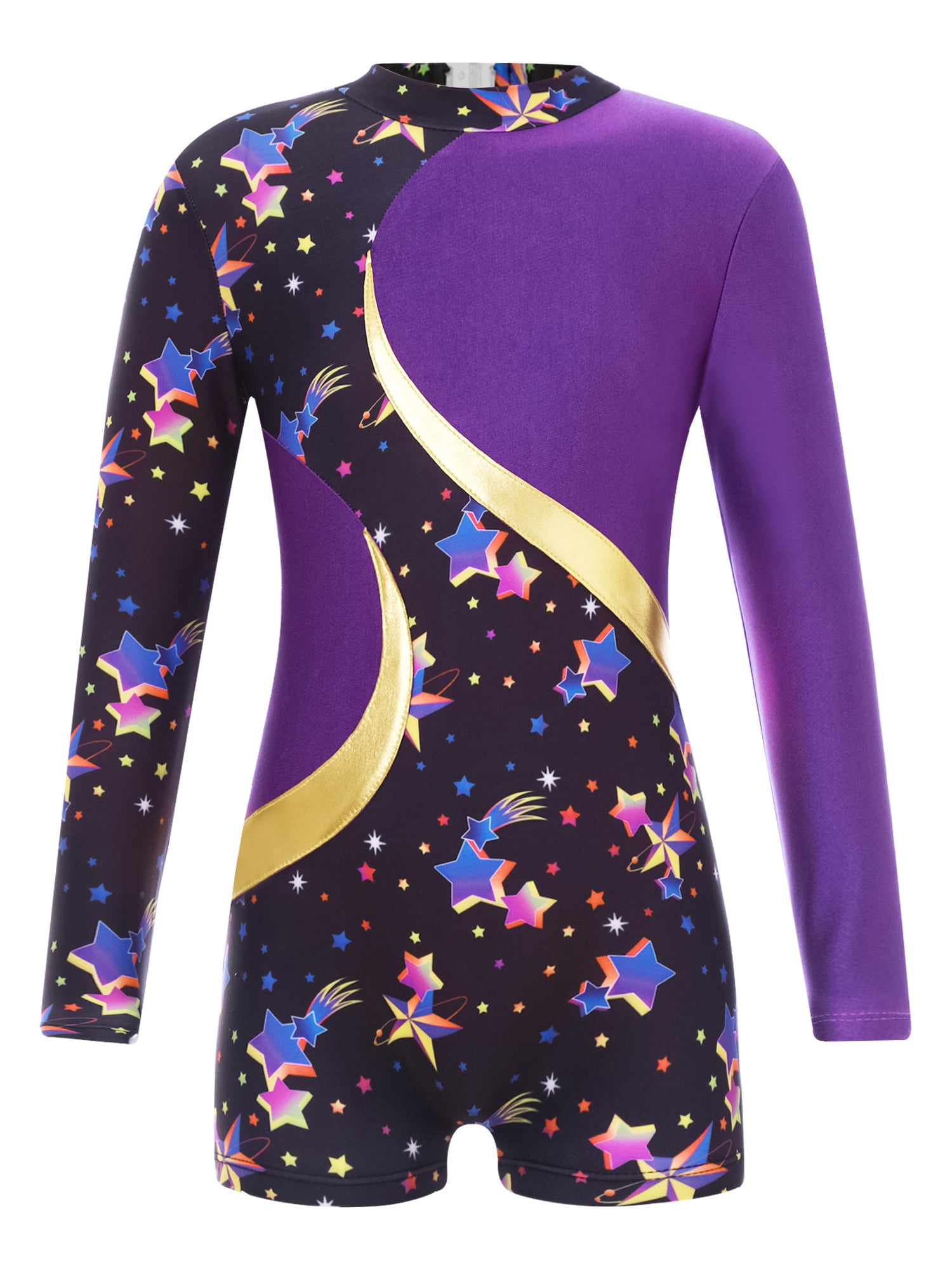 vastwit Girls Gymnastics Leotards Long Sleeve Ballet Dance Unitard ...
