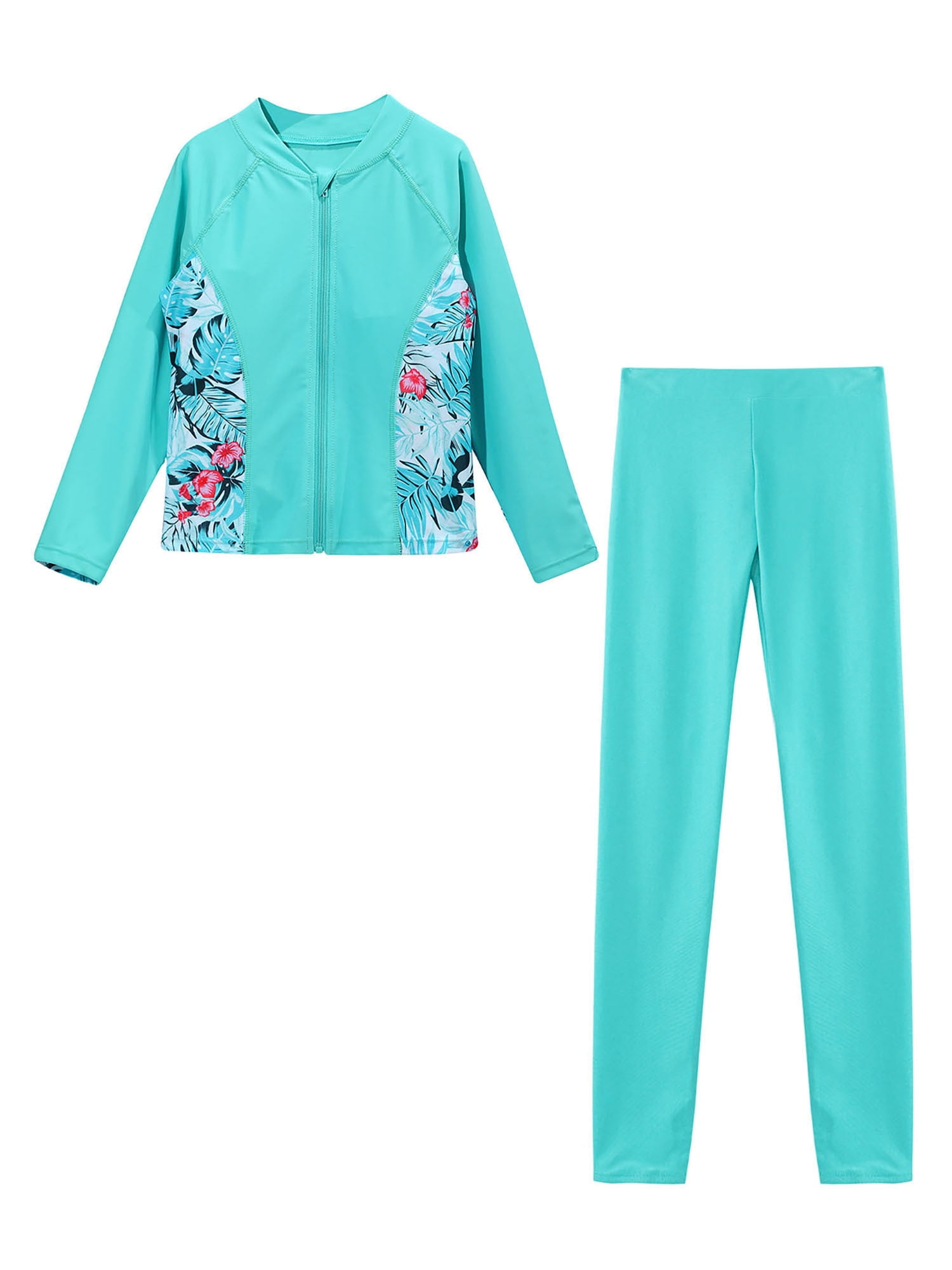 vastwit Girls Rash Guard Set Kids Two Piece Swimsuit UPF 50+ Beach ...