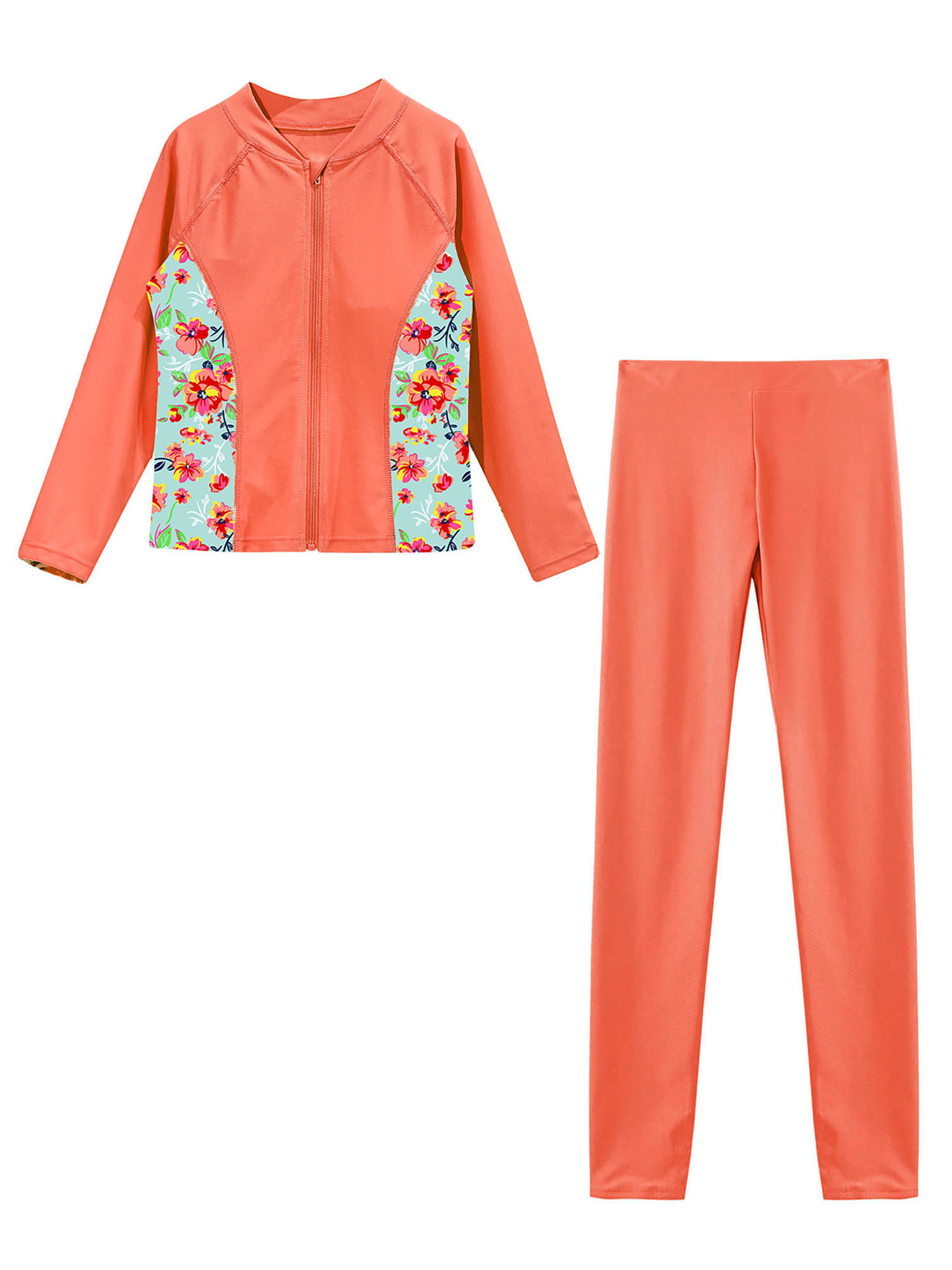 vastwit Girls Rash Guard Set Kids Two Piece Swimsuit UPF 50+ Beach Sports Swimwear Bathing Suit ...