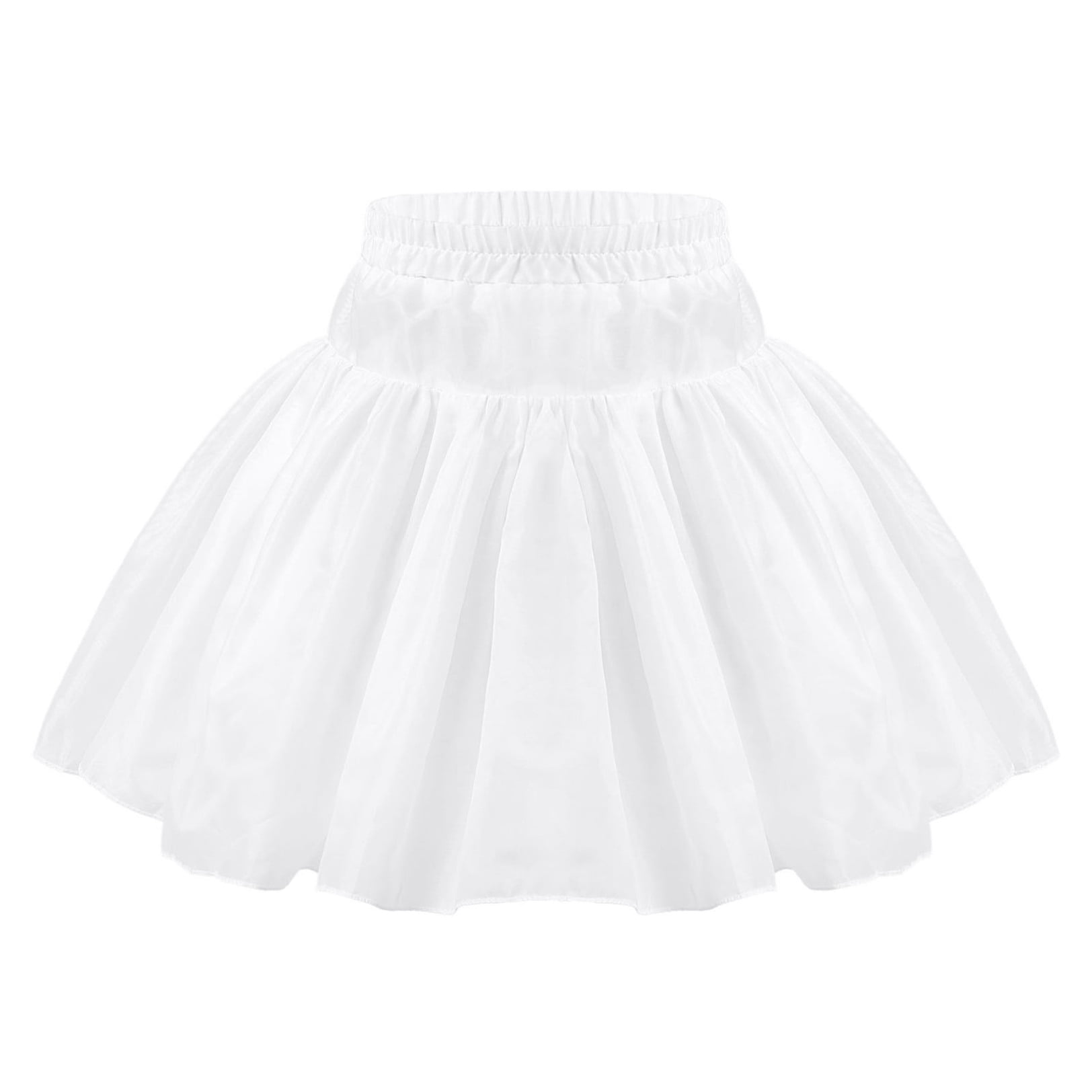 vastwit Girls Wedding A-Line Petticoat Half Slip Hoopless Flower Girl ...