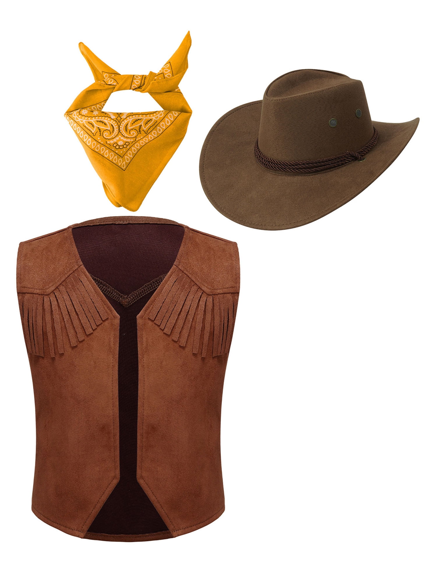 vastwit Kids Cowboy Costume for Boys Kids Cowgirl Halloween Cosplay ...