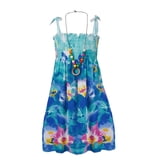 vastwit Kids Girls Bohemian Dress Off Shoulder Suspenders Sundress with ...