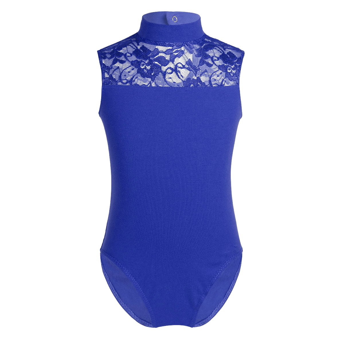 vastwit Kids Girls Floral Lace Ballet Dance Leotard Turtle Neck ...