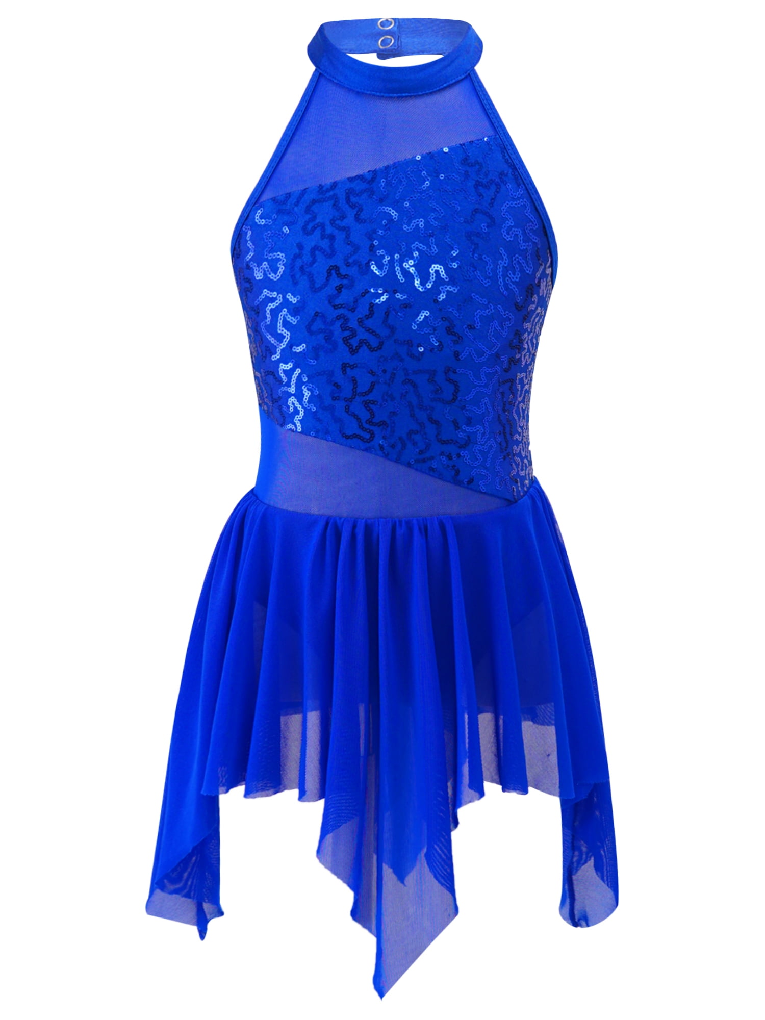 vastwit Kids Girls Shiny Sequins Lyrical Latin Ballet Dance Costumes ...