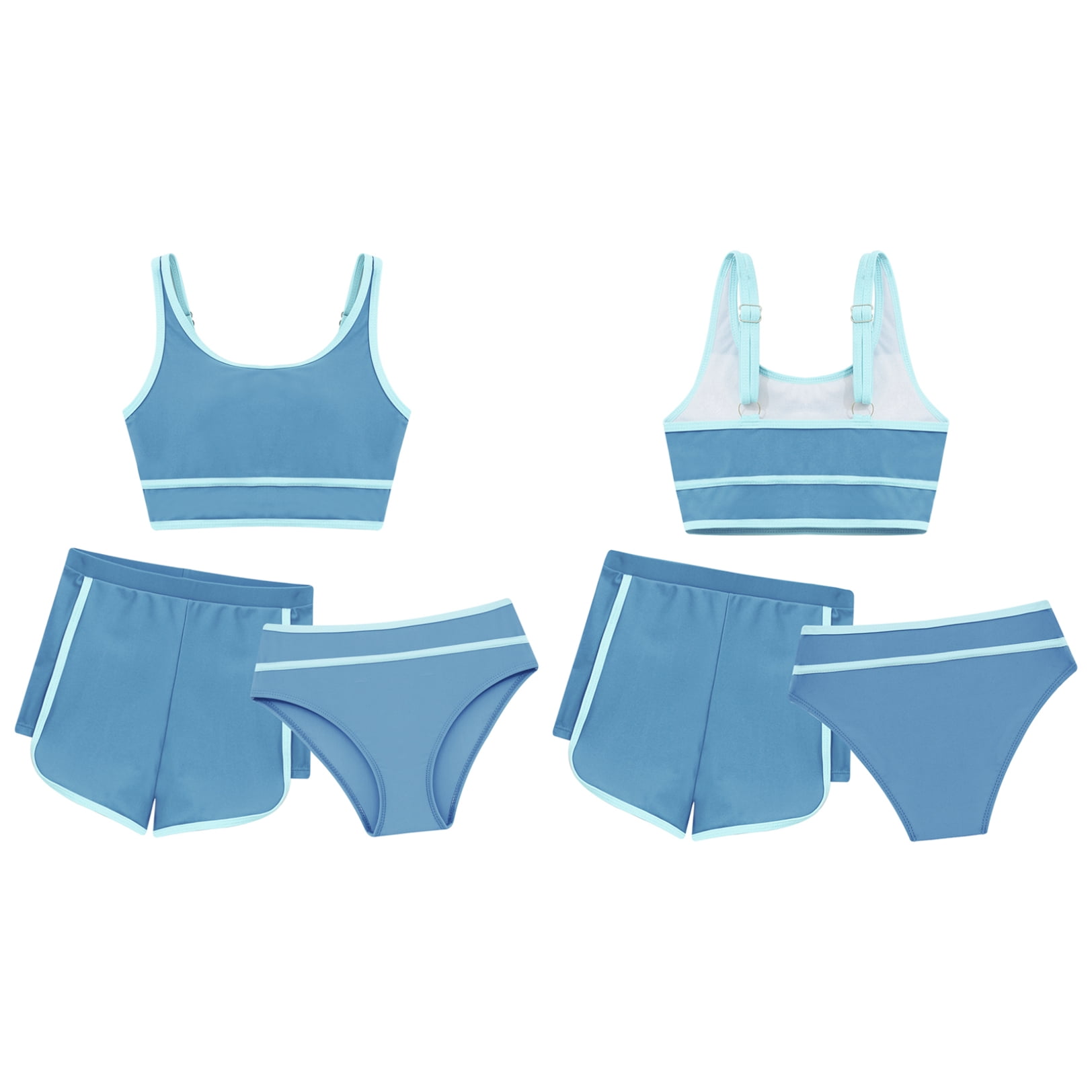 vastwit Kids Girls Swimsuit Rash Guard 3 Piece Bathing Suit Bikini Set ...
