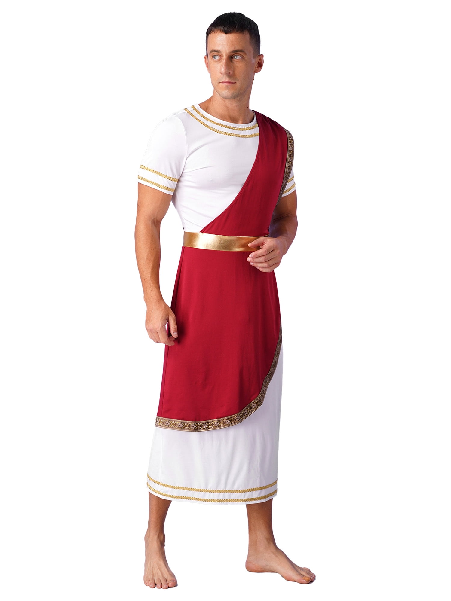 vastwit Men's Ancient Roman Toga Grecian Senator Caesar Emperor Robe A ...