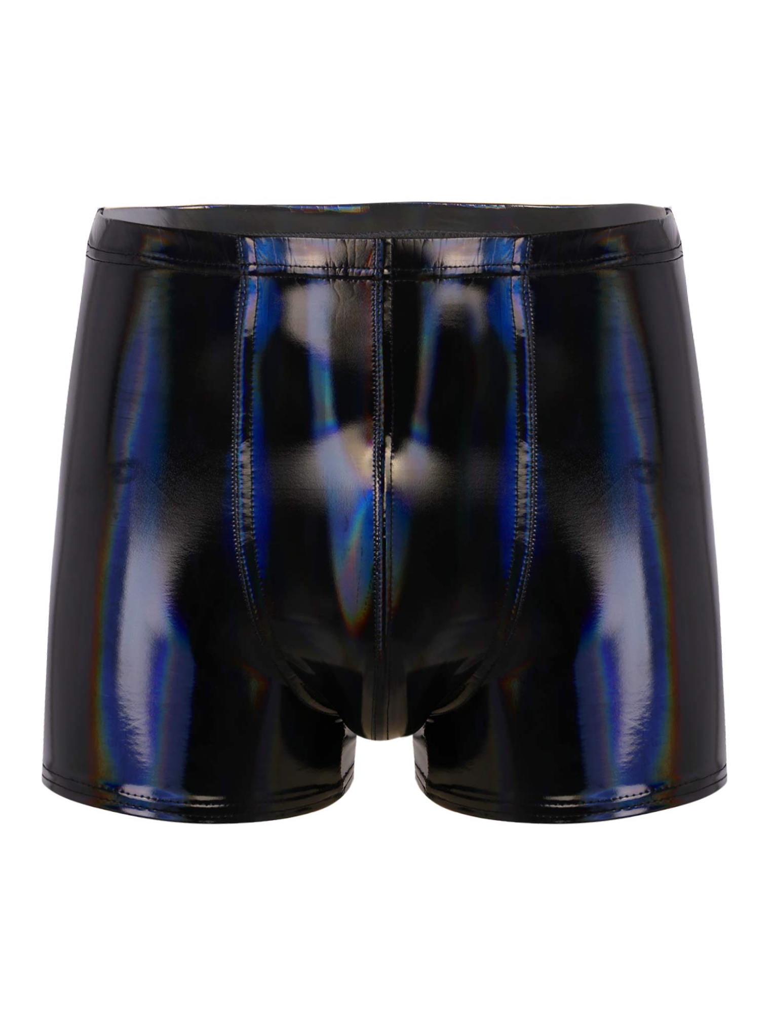 Vastwit Mens Patent Leather Wet Look Boxer Shorts Bulge Pouch Swim