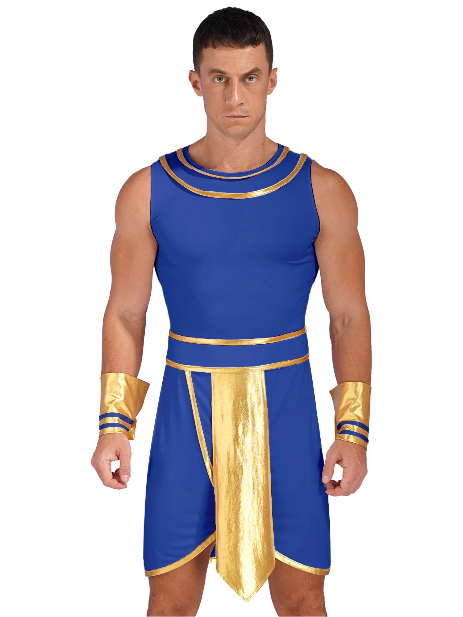 vastwit Mens Pharaoh Ancient Egyptian God Robes Egypt King Toga Outfits ...